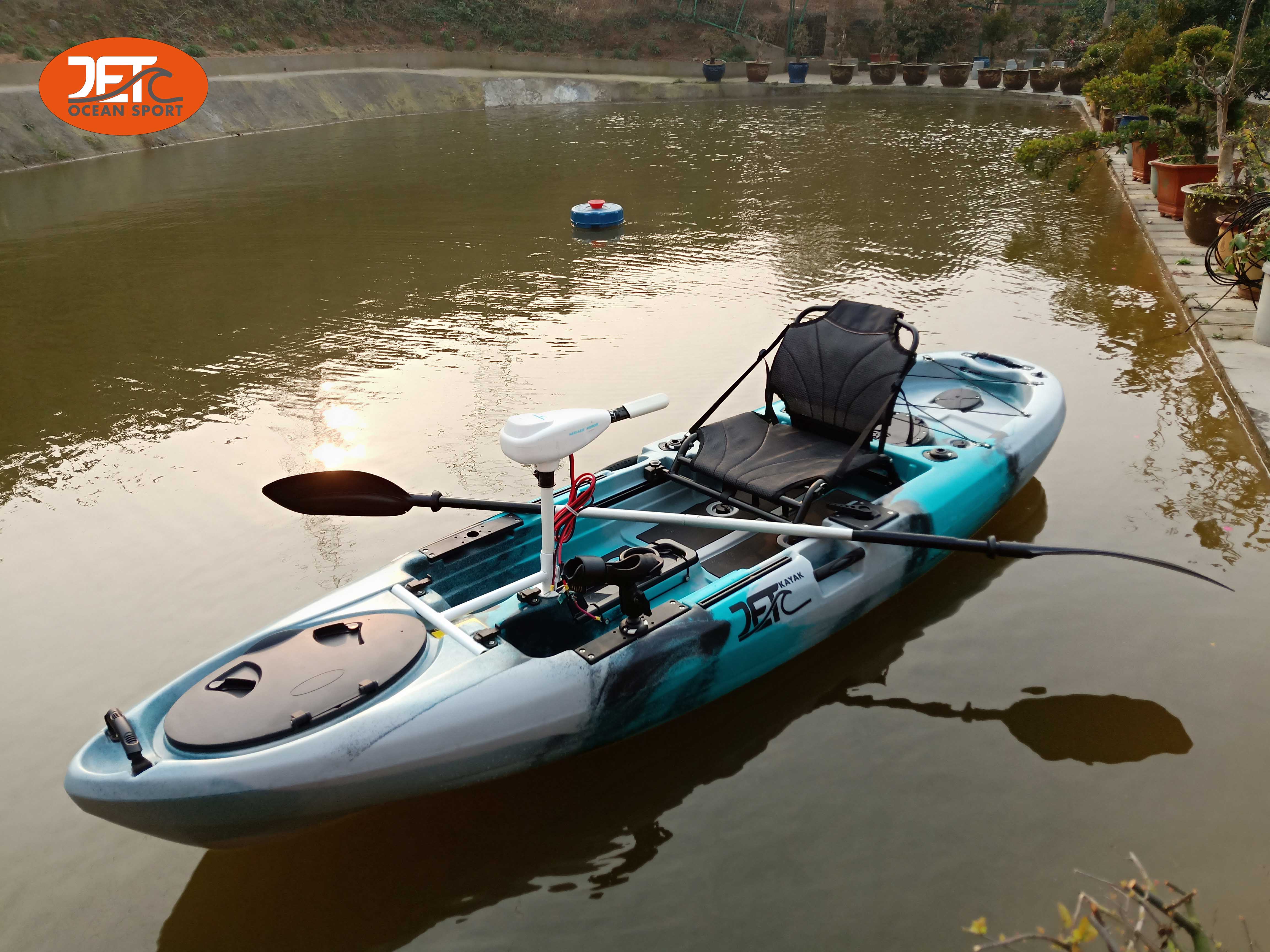 Jet Motor 10' 3.16M 10ft Single 36lb Motor Kayak with Aluminum Seat ...