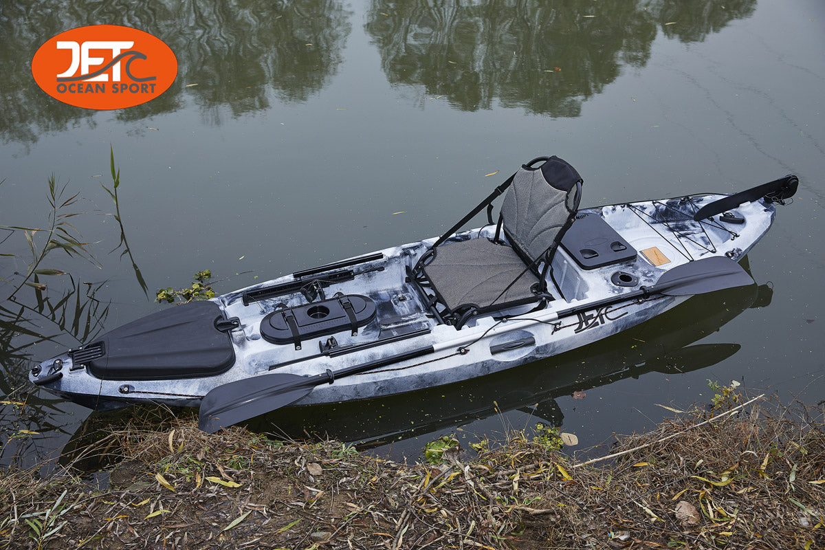Jet Fish 10'(0) 3.1M 10ft Single Sit-On Fishing Kayak with Aluminium S ...