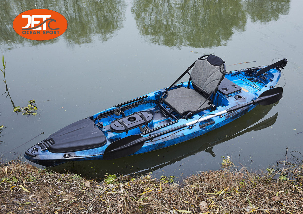 Jet Fish 10'(0) 3.1M 10ft Single Sit-On Fishing Kayak with Aluminium S ...