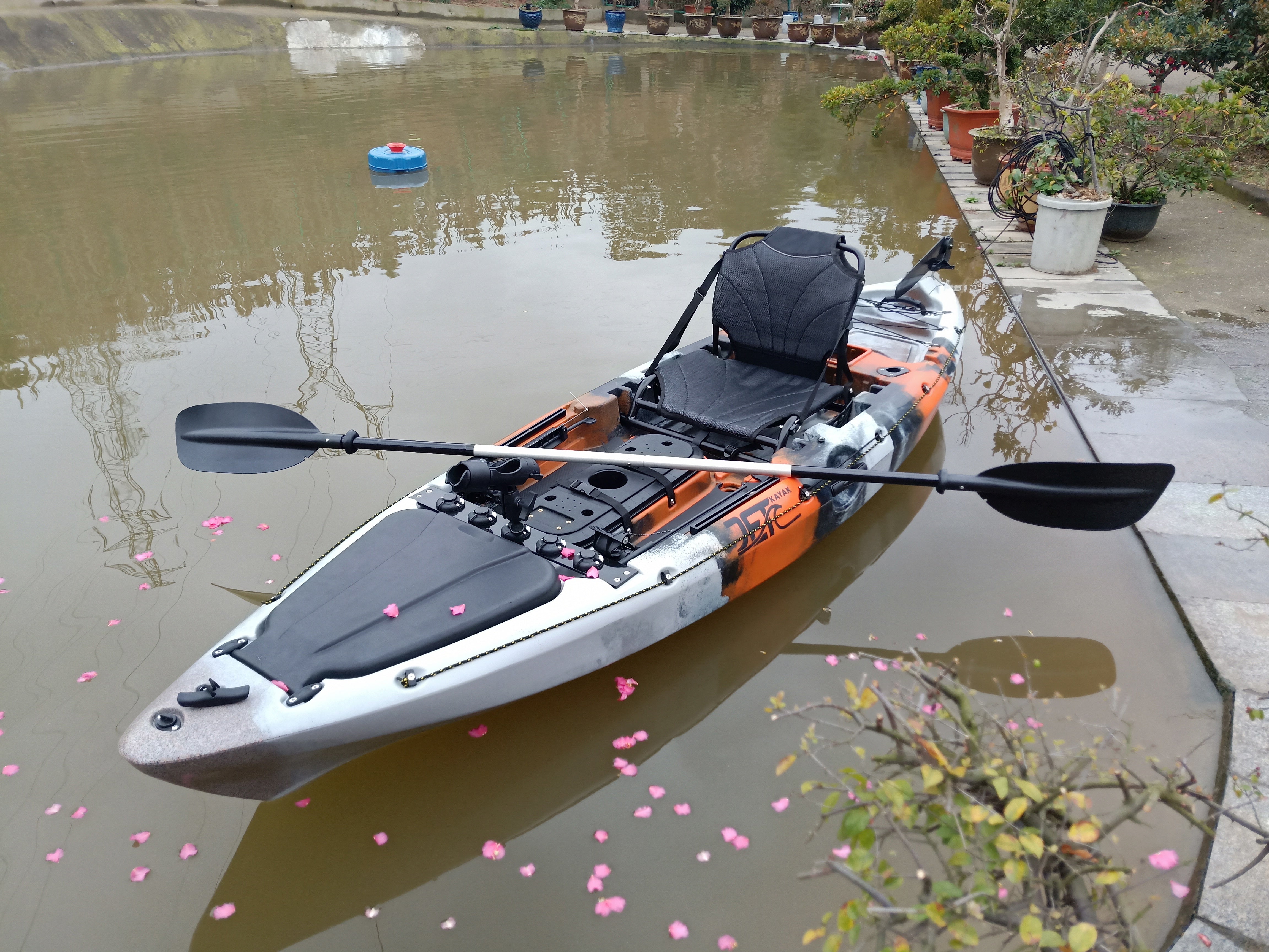 Jet Fish 10'(1) 3.1M 10ft Single Sit-On Fishing Kayak with Aluminium S ...