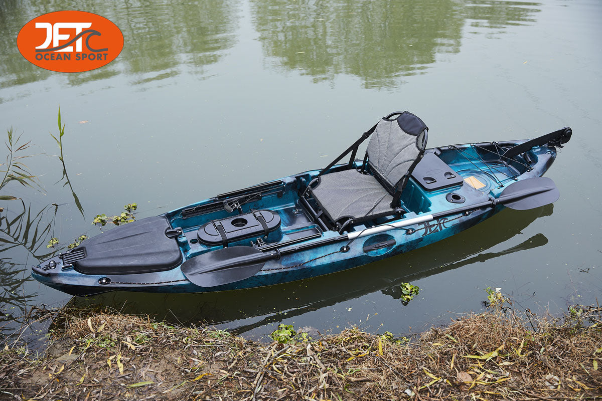 Jet Fish 10'(0) 3.1M 10ft Single Sit-On Fishing Kayak with Aluminium S ...
